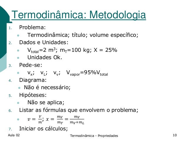 #2 título e volume específico propriedades termodinâmica