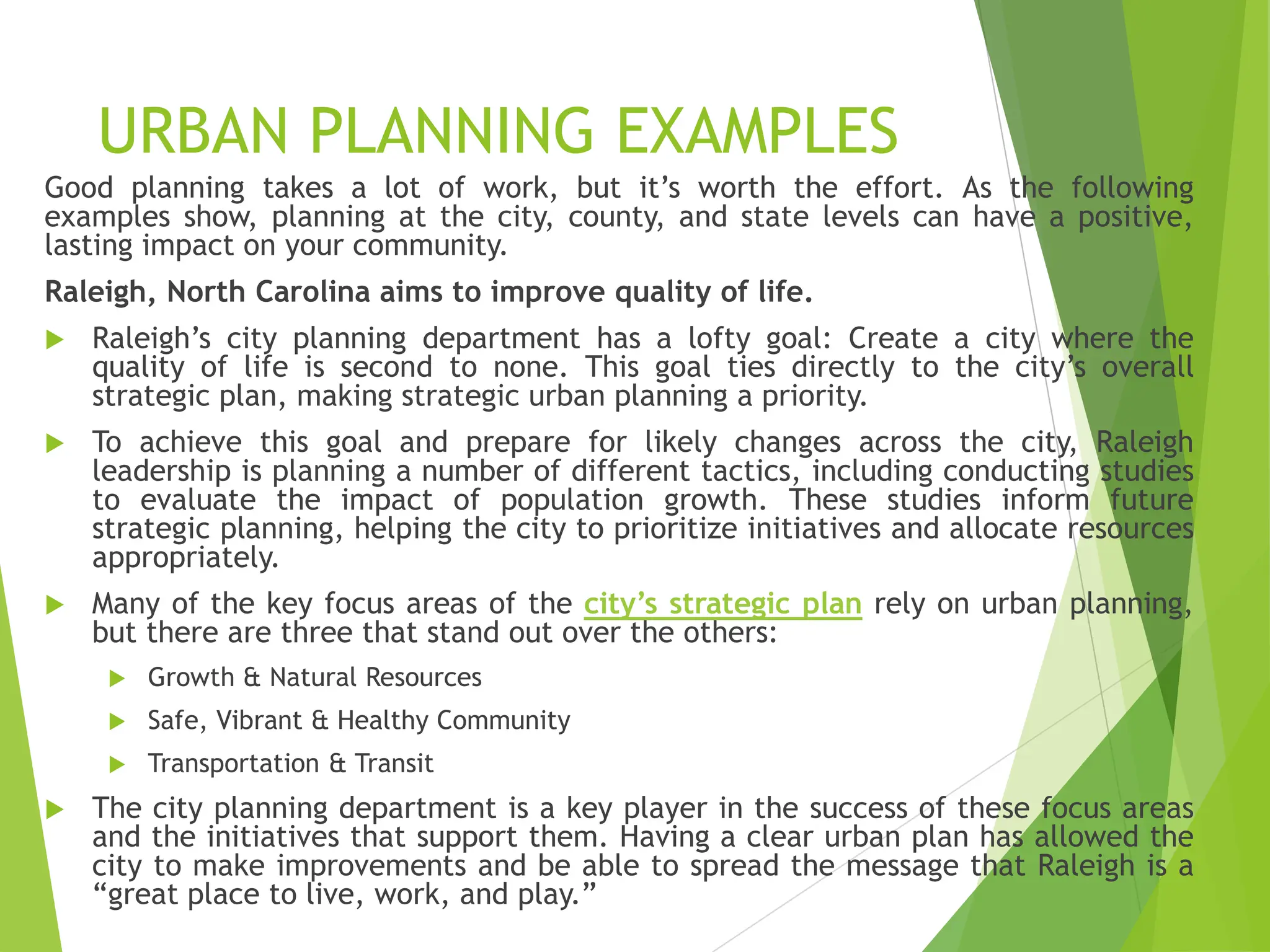 land use planning and development - types of urban planning | PDF