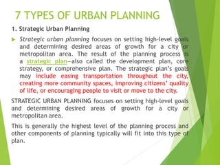 land use planning and development - types of urban planning | PDF