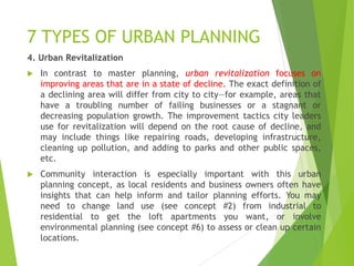 land use planning and development - types of urban planning | PDF