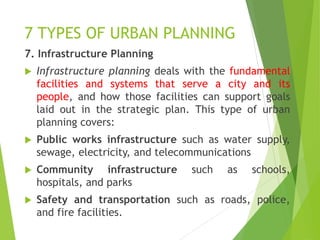 land use planning and development - types of urban planning | PDF