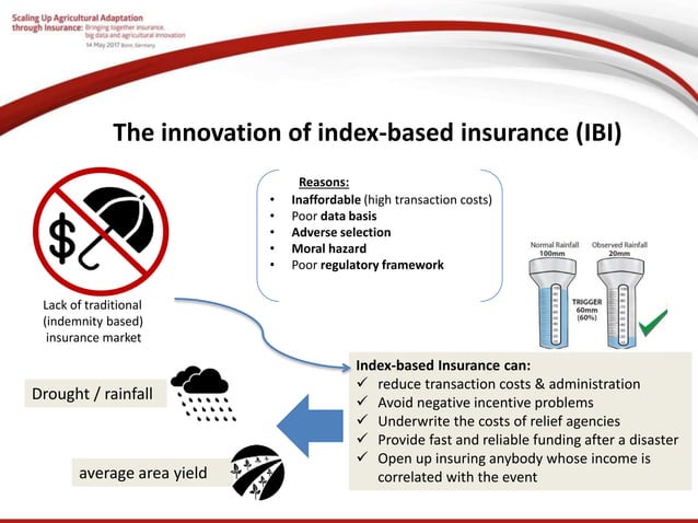 Ulrich Hess: Taking stock of index based agricultural insurance | PPT