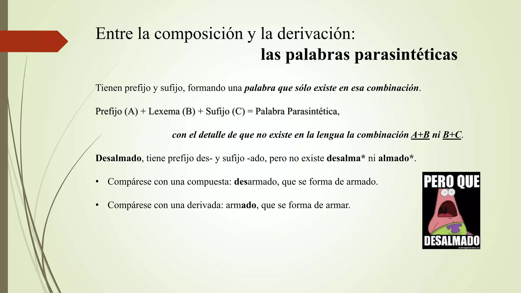 Clasificación de las palabras españolas: simples y compuestas. | PPT