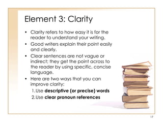 Elements of good writing | PDF