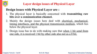 2 Unit 2.pptx LOGICAL & MAC LAYER Design Issues: | PPTX