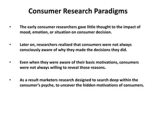 Consumer Research - Consumer Behavior | PPTX