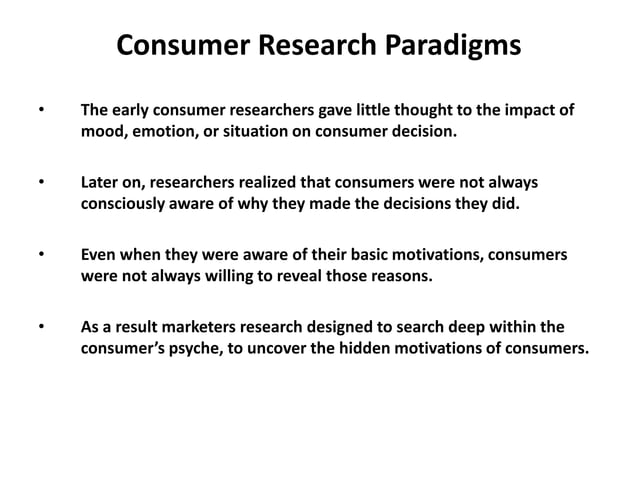 Consumer Research - Consumer Behavior | PPTX