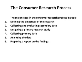 Consumer Research - Consumer Behavior | PPTX