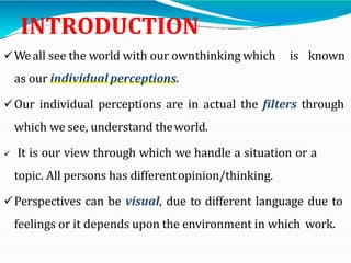 UNIT I: 2 Perpectives in communication | PPTX
