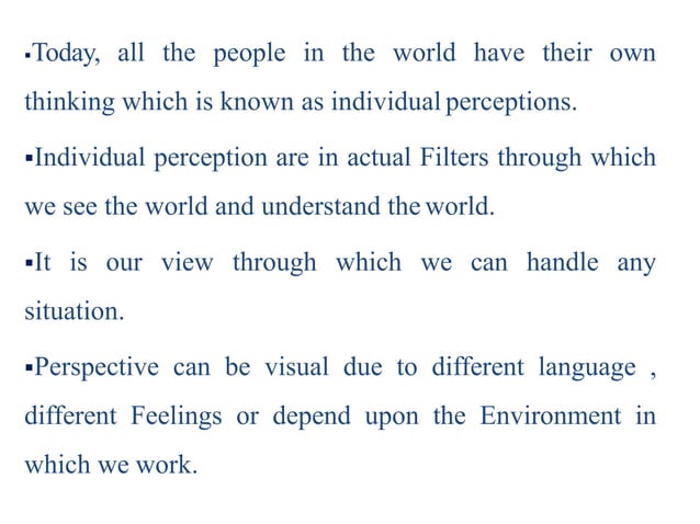 UNIT I: 2 Perpectives in communication | PPTX