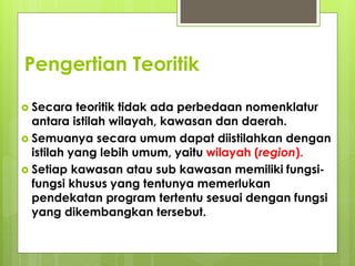 Teori perencanaan dan pengembangan wilayah 2020 | PDF