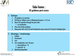 US Guidance venous access puncture in chest port imlantation . Luc ...