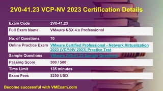 VMware 2V0-41.23 Certification | Questions & Answers | PDF