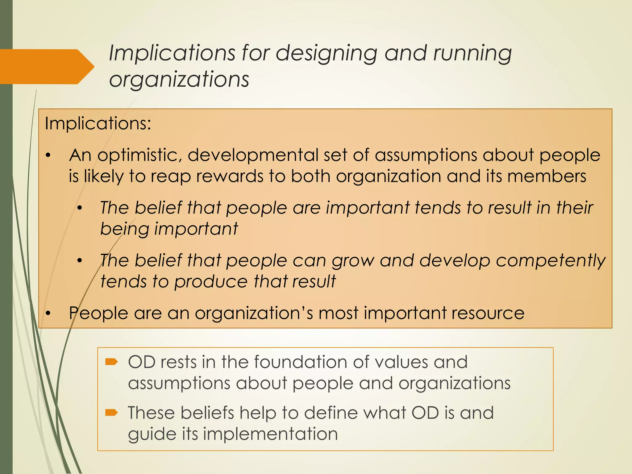 Values, Assumptions, and Beliefs in Organization Development | PDF