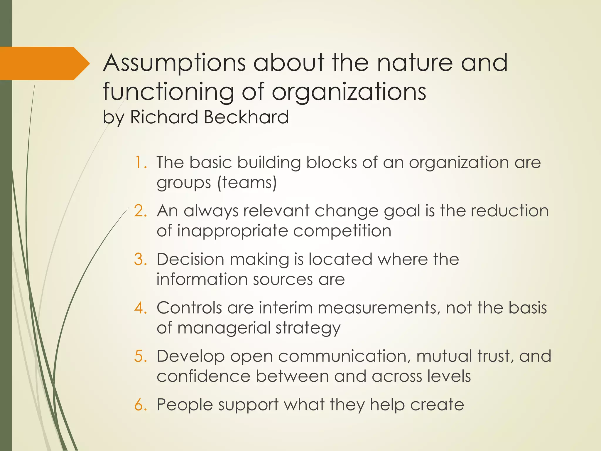 Values, Assumptions, and Beliefs in Organization Development | PDF
