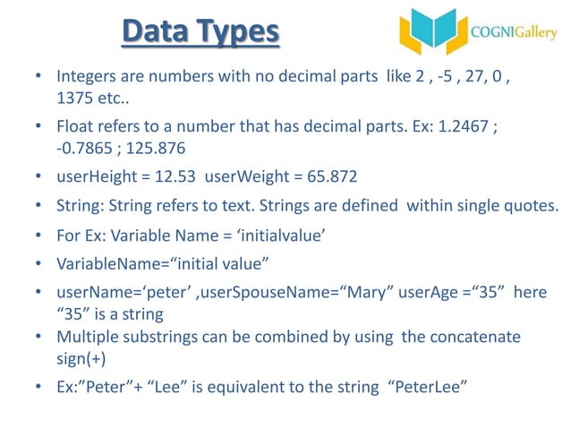Basics of Python Programming | PPTX