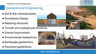 Various Disciplines in Civil Engineering | PPTX
