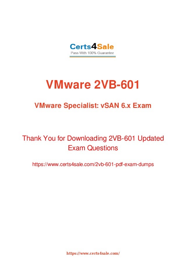 Updated 2VB-601 Dumps - Pass VMWARE 2VB-601 Exam with Cheat Sheet Questions