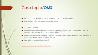 Características clínicas lepra jun 015 sss | PPTX