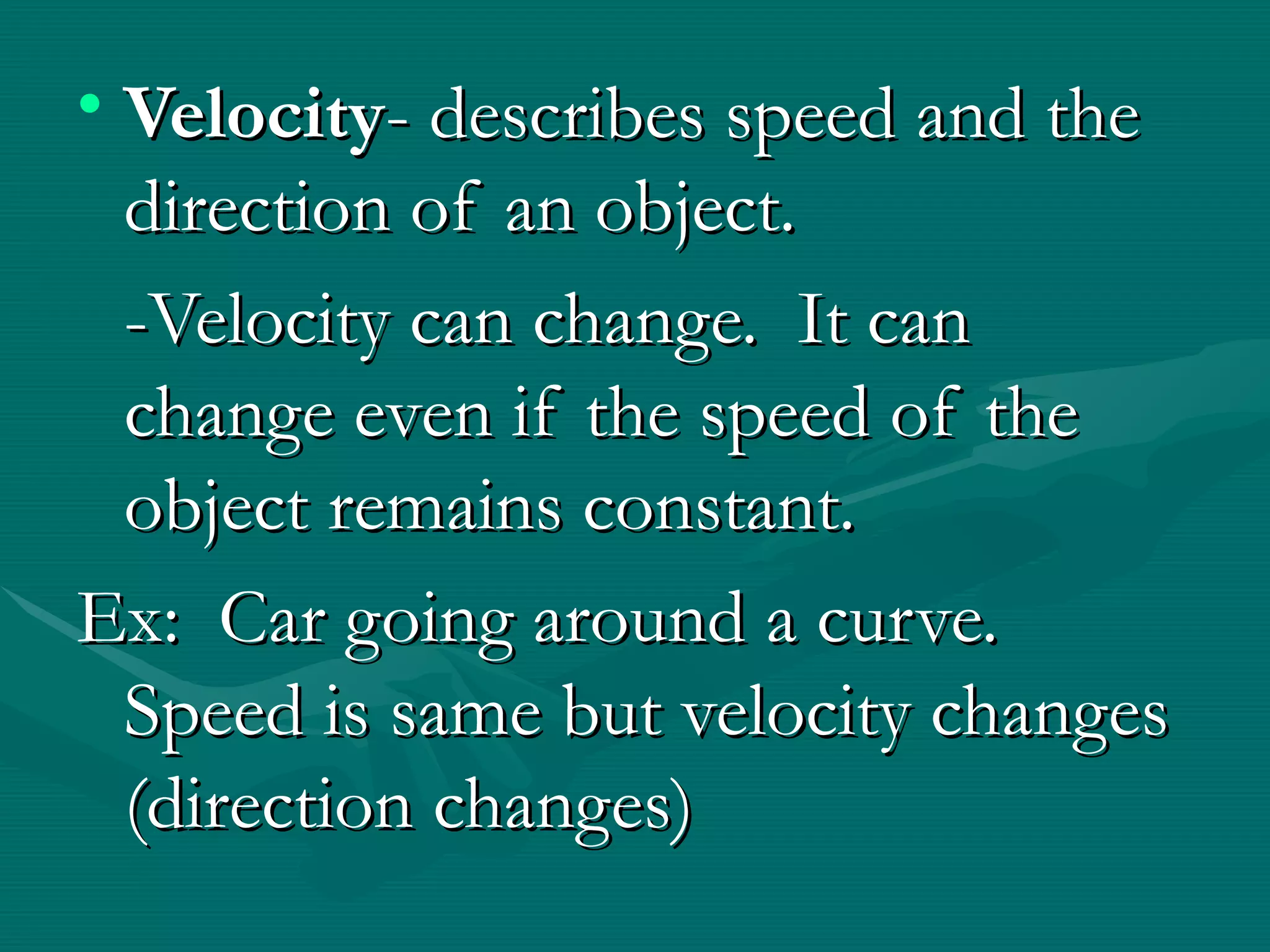 2 velocity and acceleration | PPT