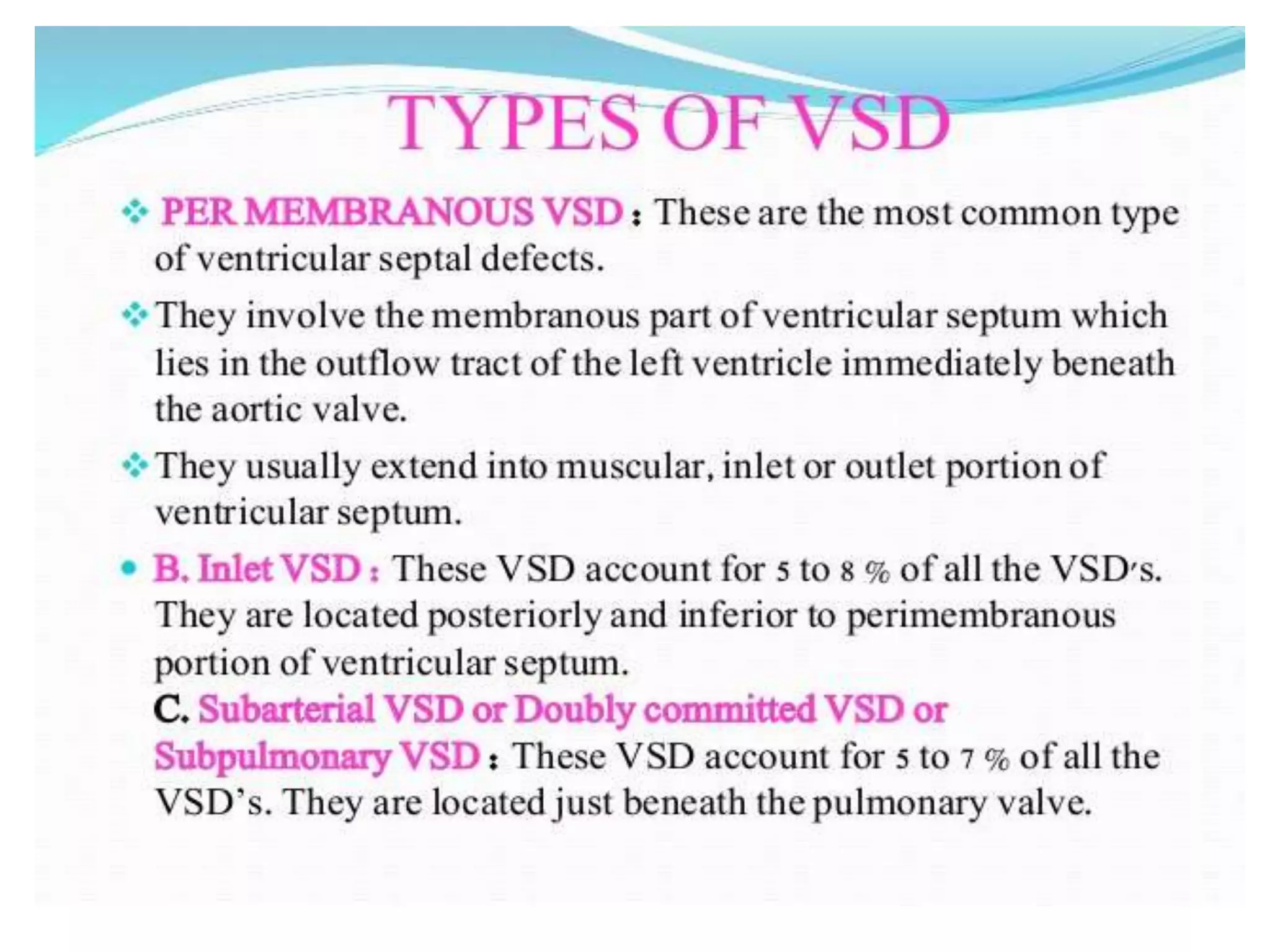 ventricular septal defect | PPTX | Heart and Cardiovascular Diseases | Diseases and Conditions