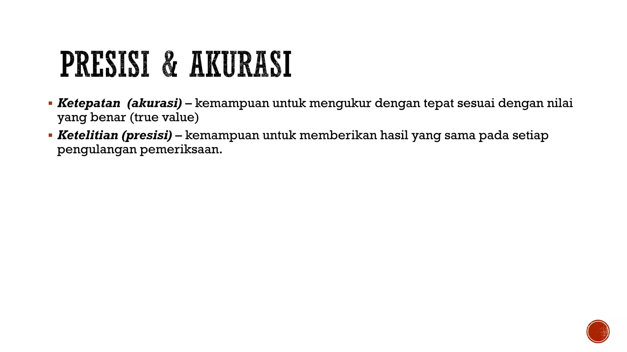 Verifikasi dan Validasi Metode Pemeriksaan Laboratorium Klinik Bagian 1 ...