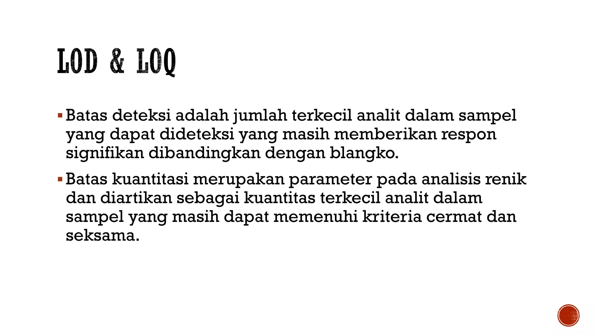 Verifikasi dan Validasi Metode Pemeriksaan Laboratorium Klinik Bagian 1 ...