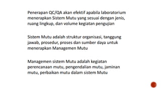 Verifikasi dan Validasi Metode Pemeriksaan Laboratorium Klinik Bagian 1 ...