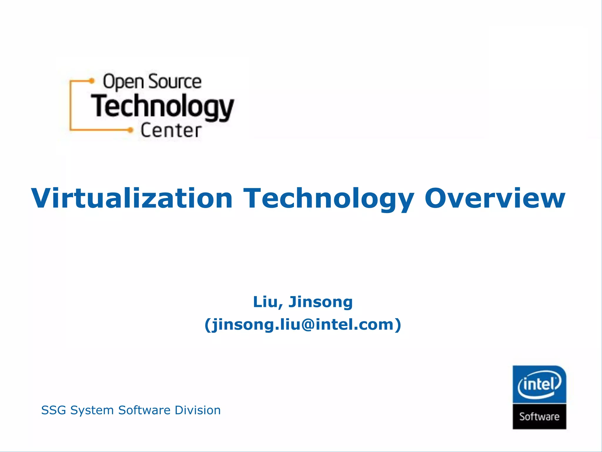 Virtualization Technology Overview | PDF | Operating Systems | Computer Software and Applications