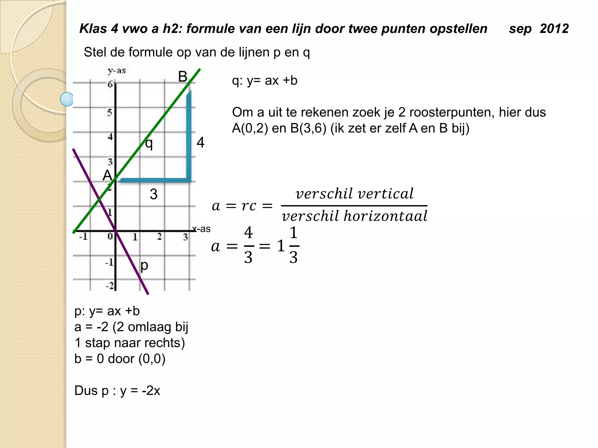 2vlineaire formules deel 3 | PPT