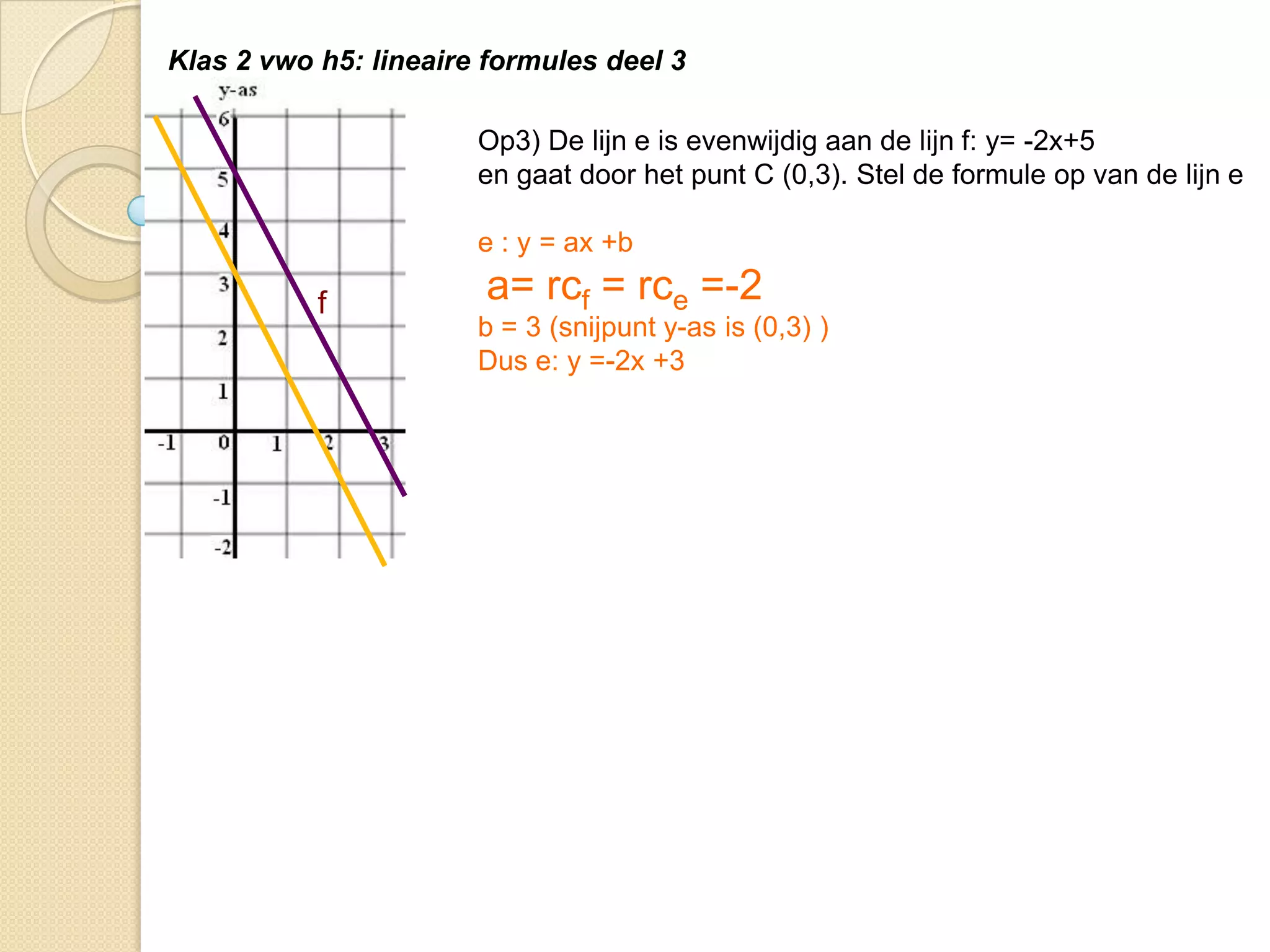 2vlineaire formules deel 3 | PPT