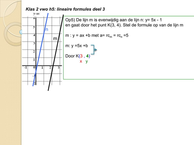 2vlineaire formules deel 3 | PPT