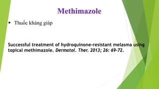 CÁC CHẤT ĐIỀU TRỊ TĂNG SẮC TỐ DA | PDF