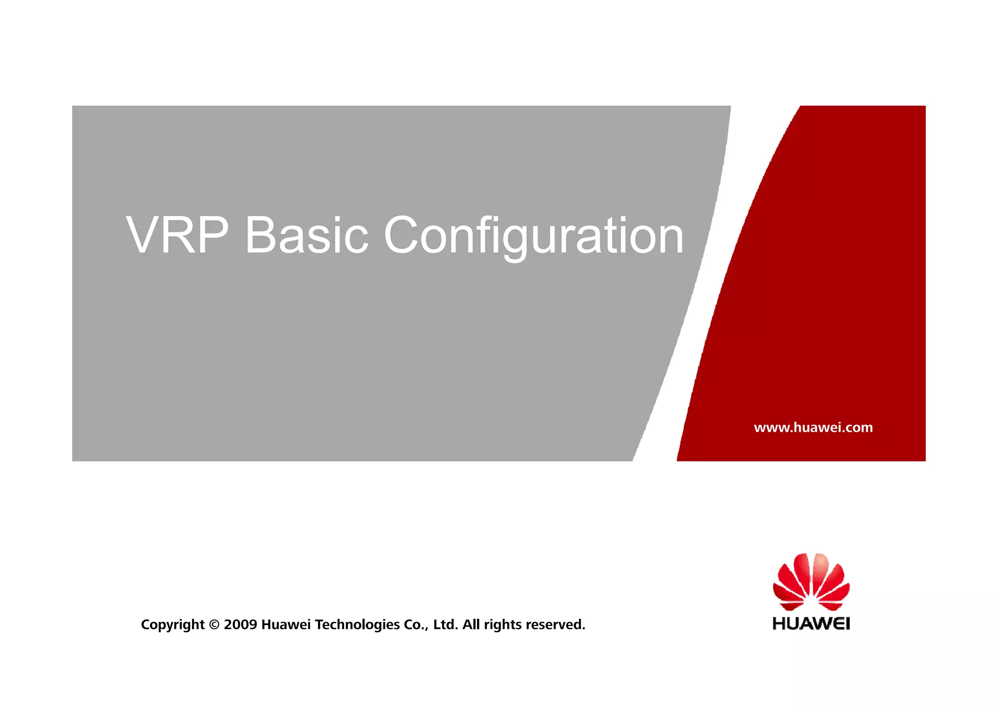 2) VRP Basic Configuration.pdf