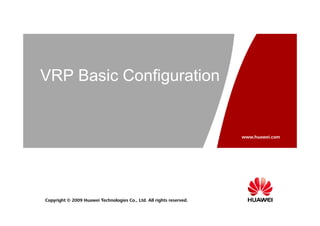 2) VRP Basic Configuration.pdf