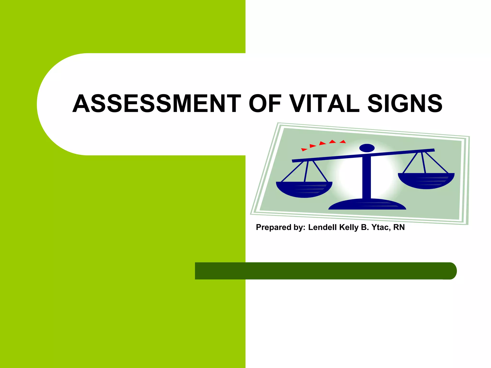 Assessment of Vital Signs | PPT