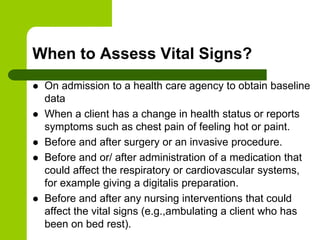 Assessment of Vital Signs | PPT