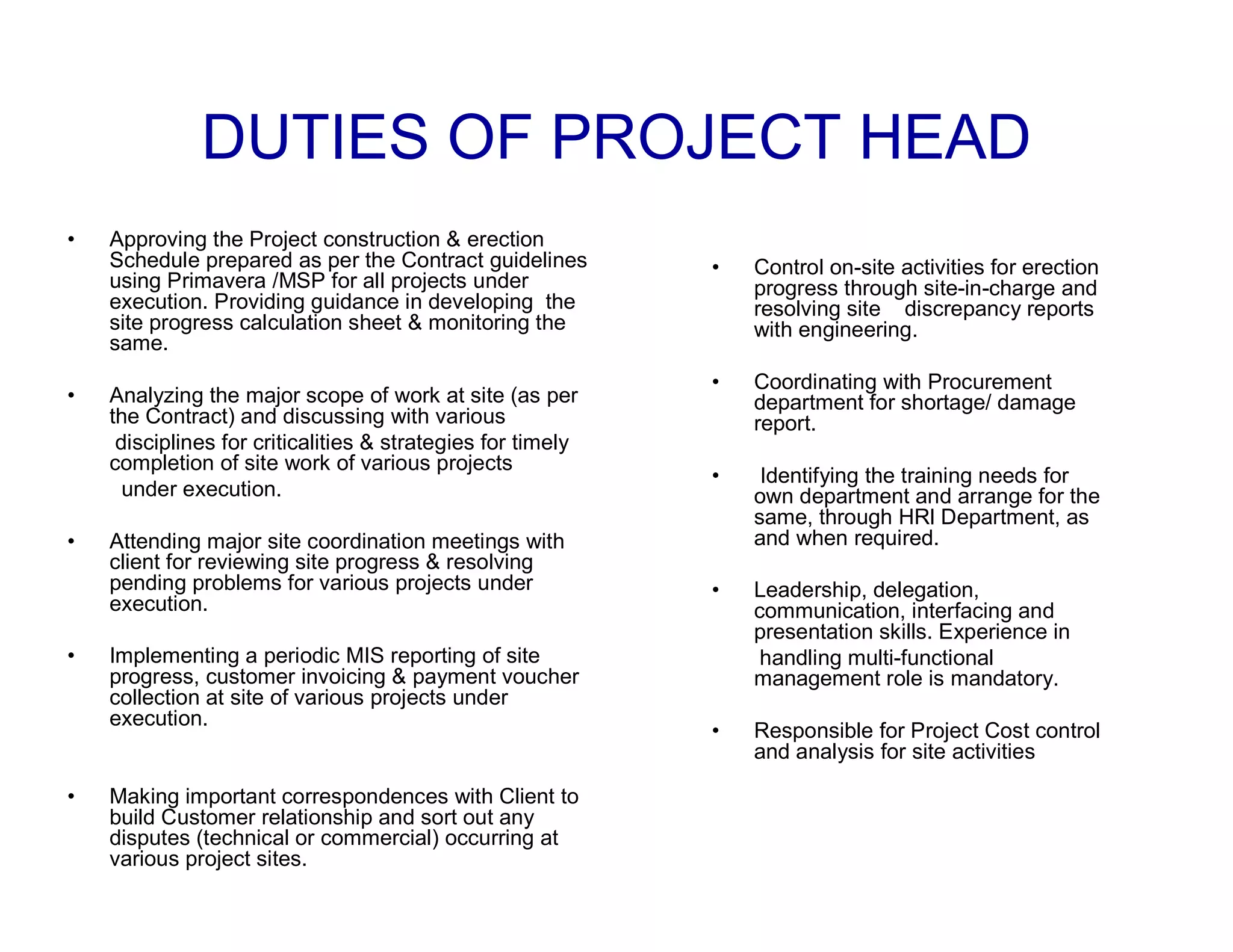 Green field project making of production plant | PDF