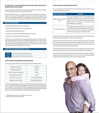 HDFC SL Crest Brochure | PDF