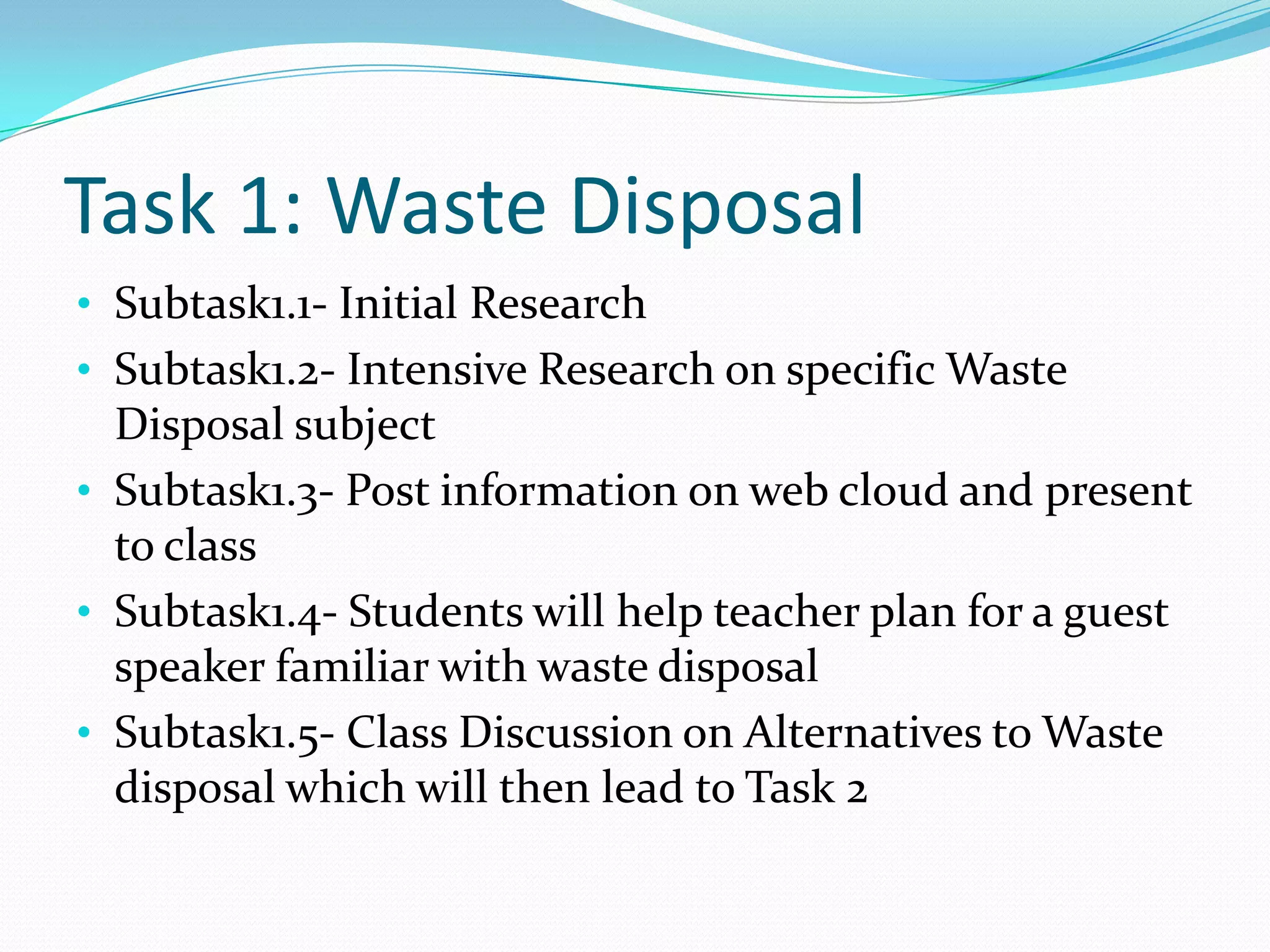 2 waste disposal and recycling project | PPTX