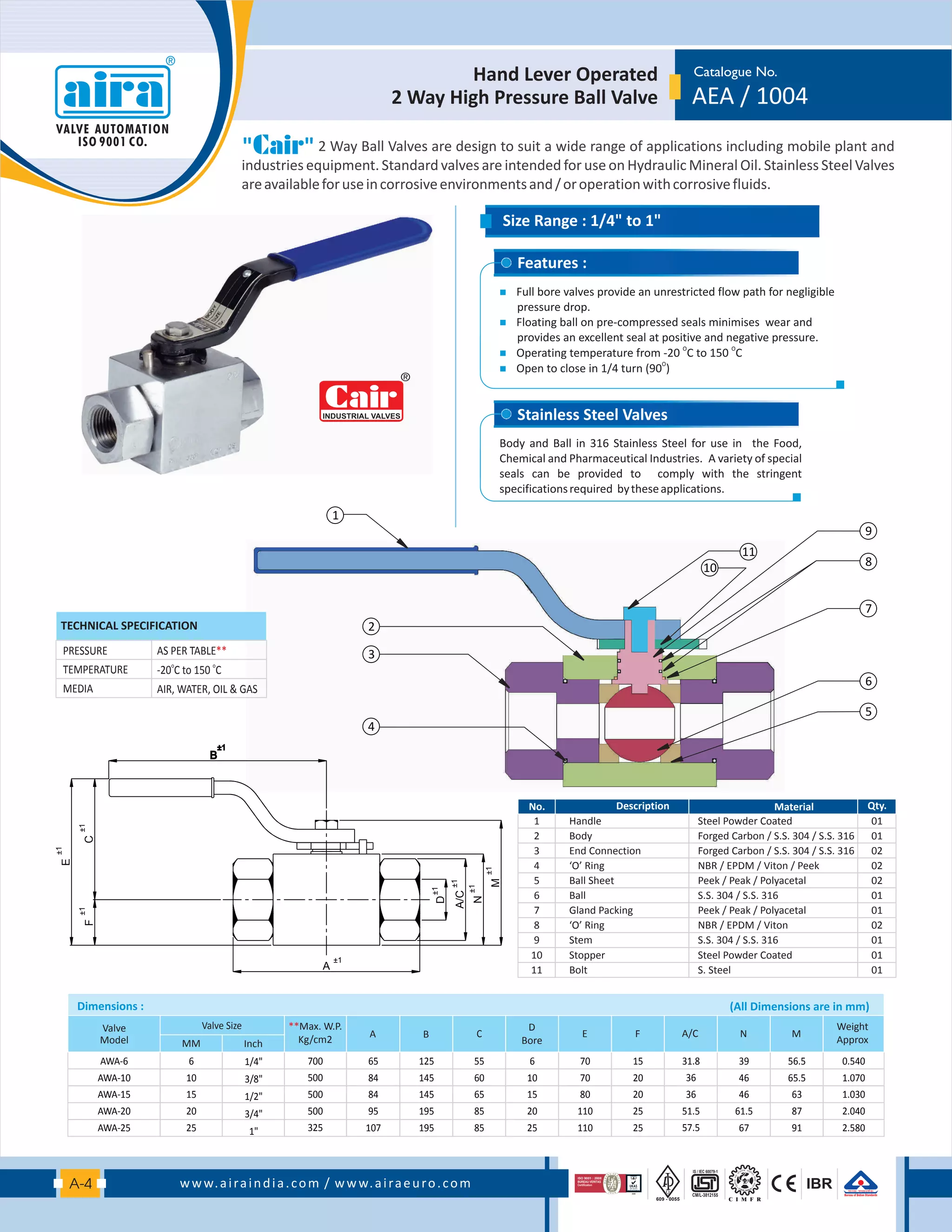 2 way ball valve | PDF