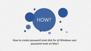 2 Ways to Create a Windows Password Reset USB on Mac | PPT
