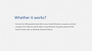 2 Ways to Create a Windows Password Reset USB on Mac | PPT