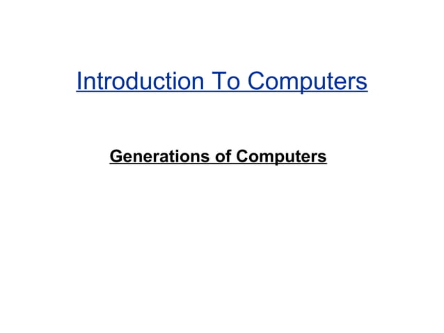 Basics of computer applications | PPT