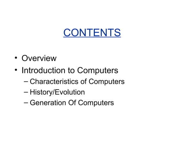 Basics of computer applications | PPT