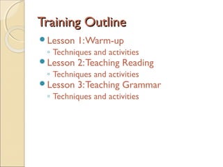 2 week course for teachers of english in | PPT