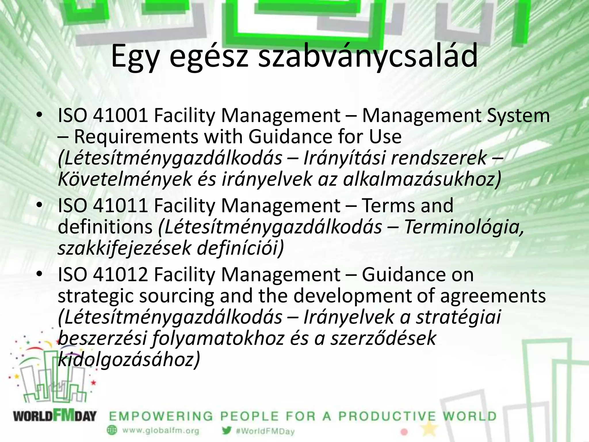 New ISO Facilities Management Standards | PPTX