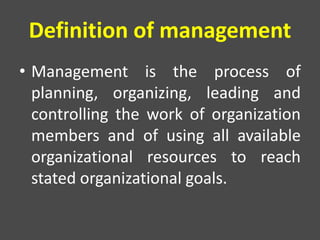 what is management | PPT