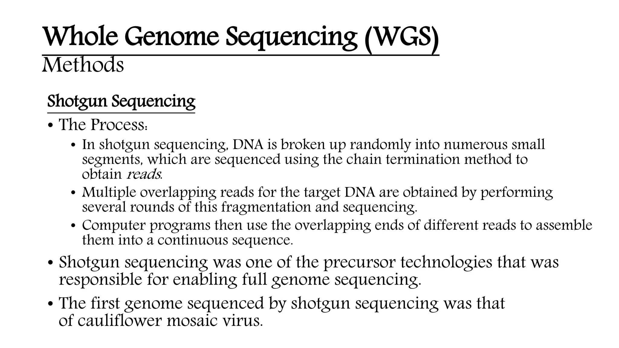 2 whole genome sequencing and analysis | PPTX