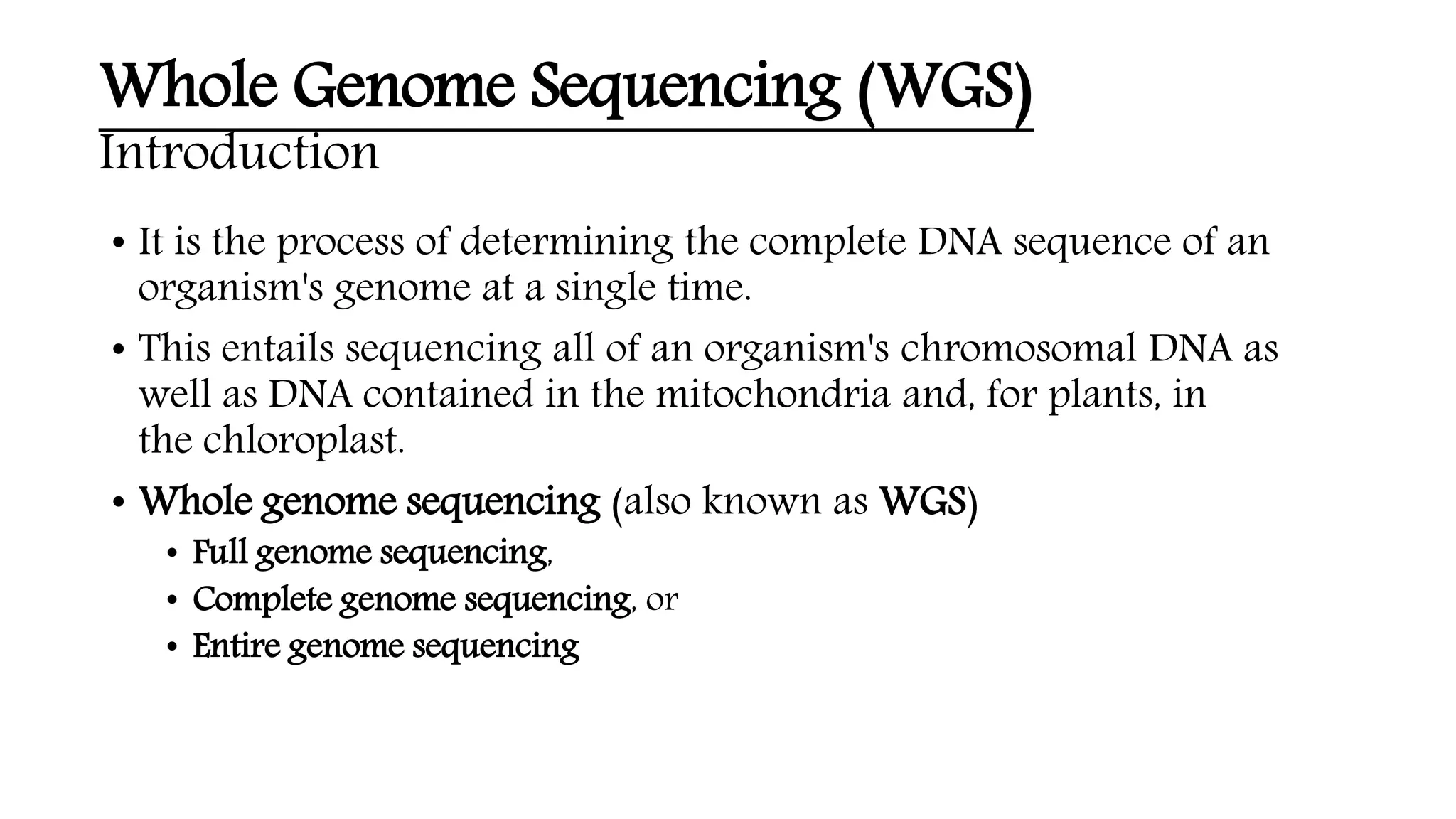 2 whole genome sequencing and analysis | PPTX